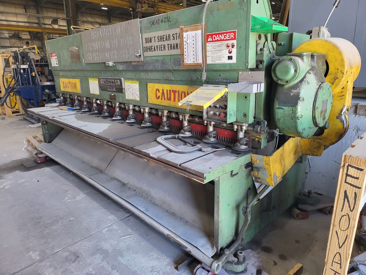 Cincinnati 1412 3/16" x 12' Mechanical Shear - The Equipment Hub