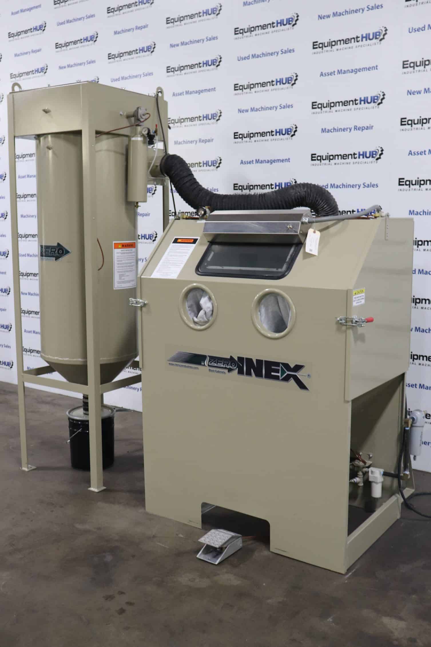 Clemco Cab INEX 3048R 30" x 48" Blast Cabinet w/ 300 CFM Dust Collector ...