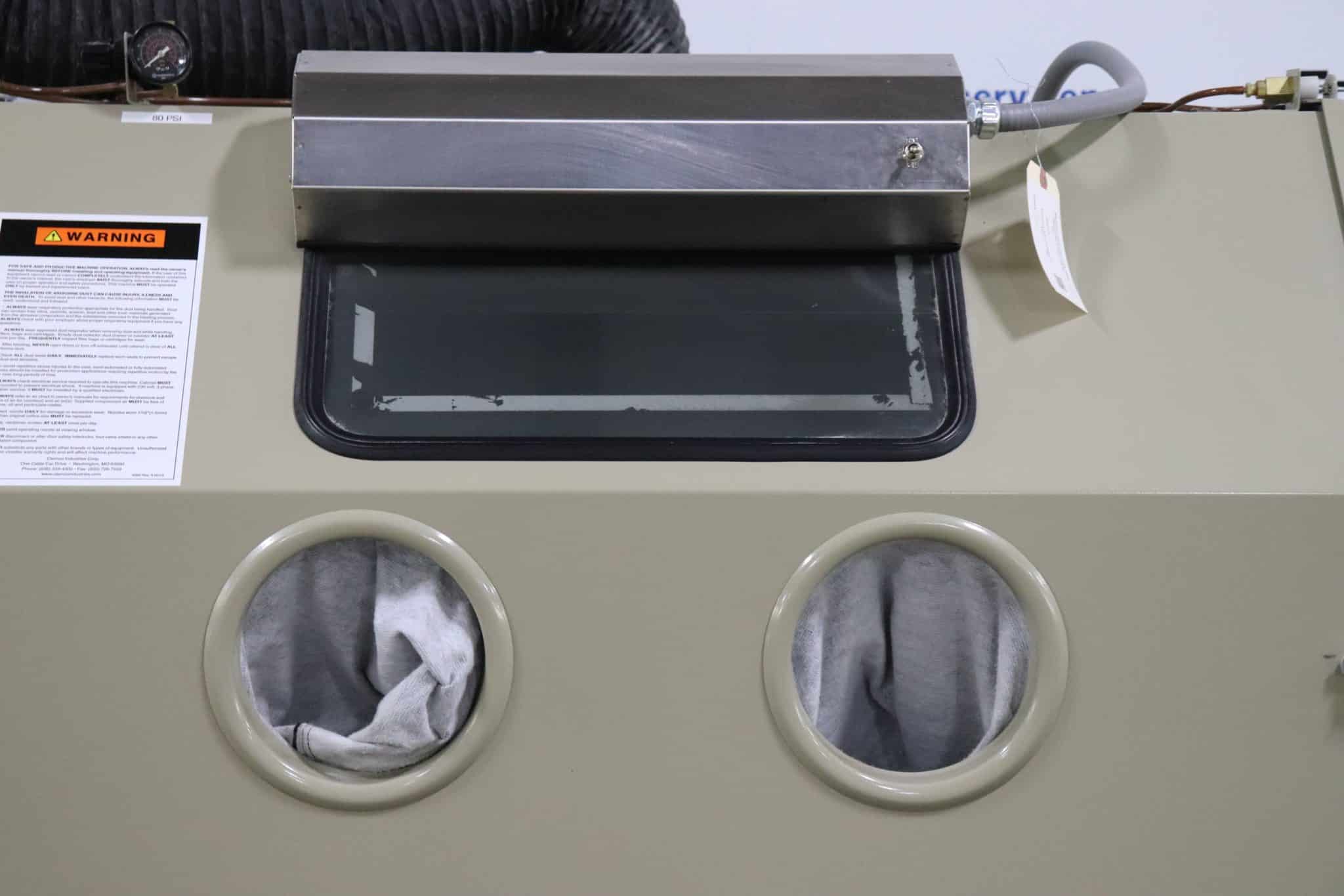 Clemco Cab INEX 3048R 30" x 48" Blast Cabinet w/ 300 CFM Dust Collector ...