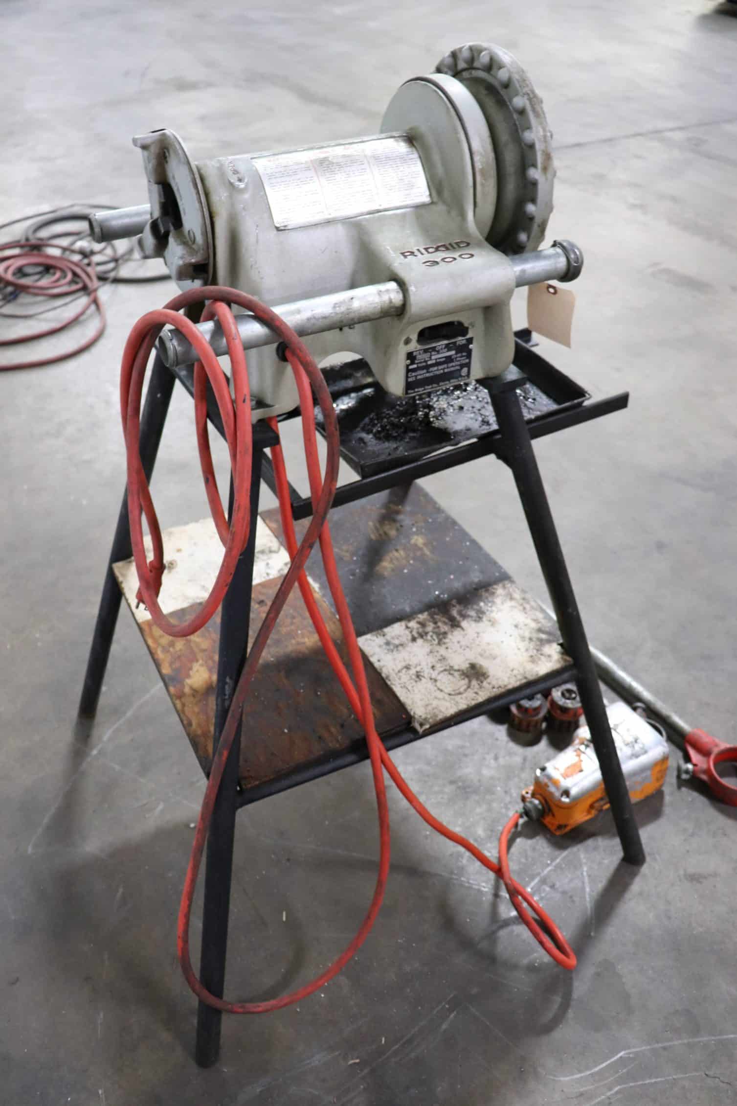 Ridgid 300 Pipe Threading Machine, Ridgid Hand Ratchet Threader w/ Dies ...