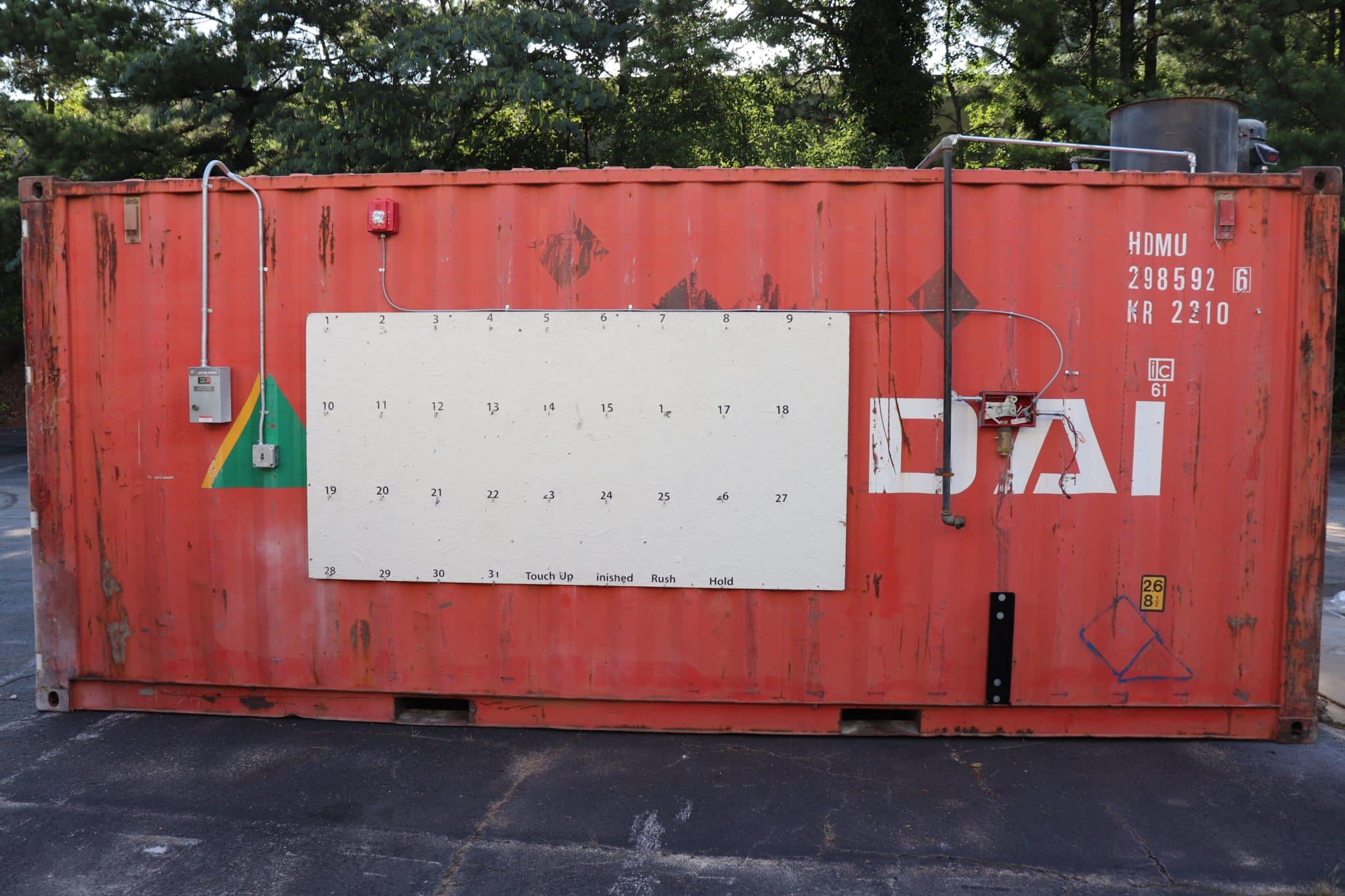 Hyundai 20' Shipping Container / Paint Spray Booth Conversion - The ...