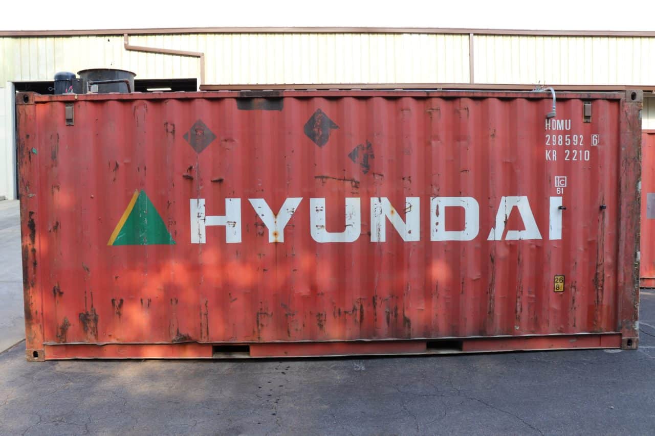 Hyundai 20' Shipping Container / Paint Spray Booth Conversion - The ...