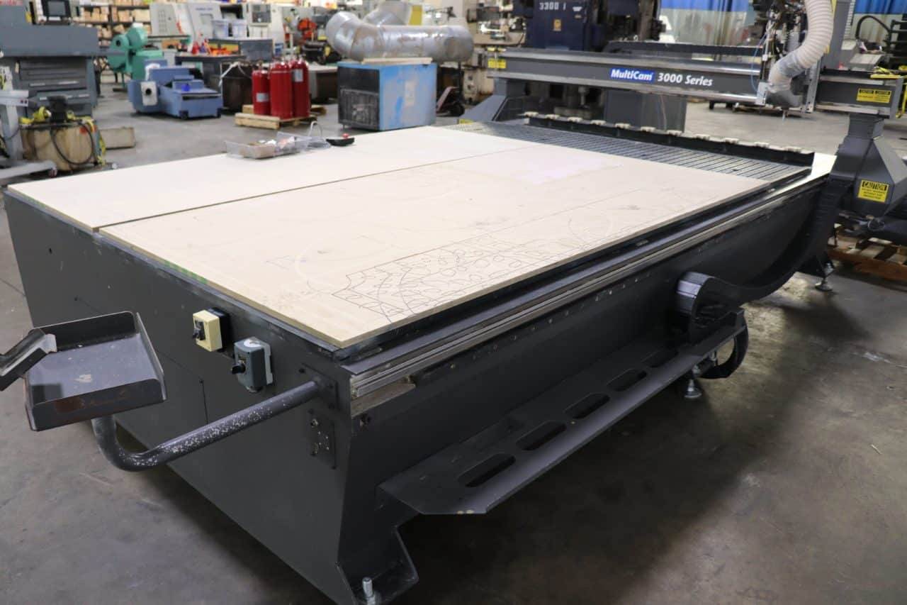 Multicam 3000 Series 3-304-R 7' x 10' CNC Router w/ ATC, Vacuum Pump ...
