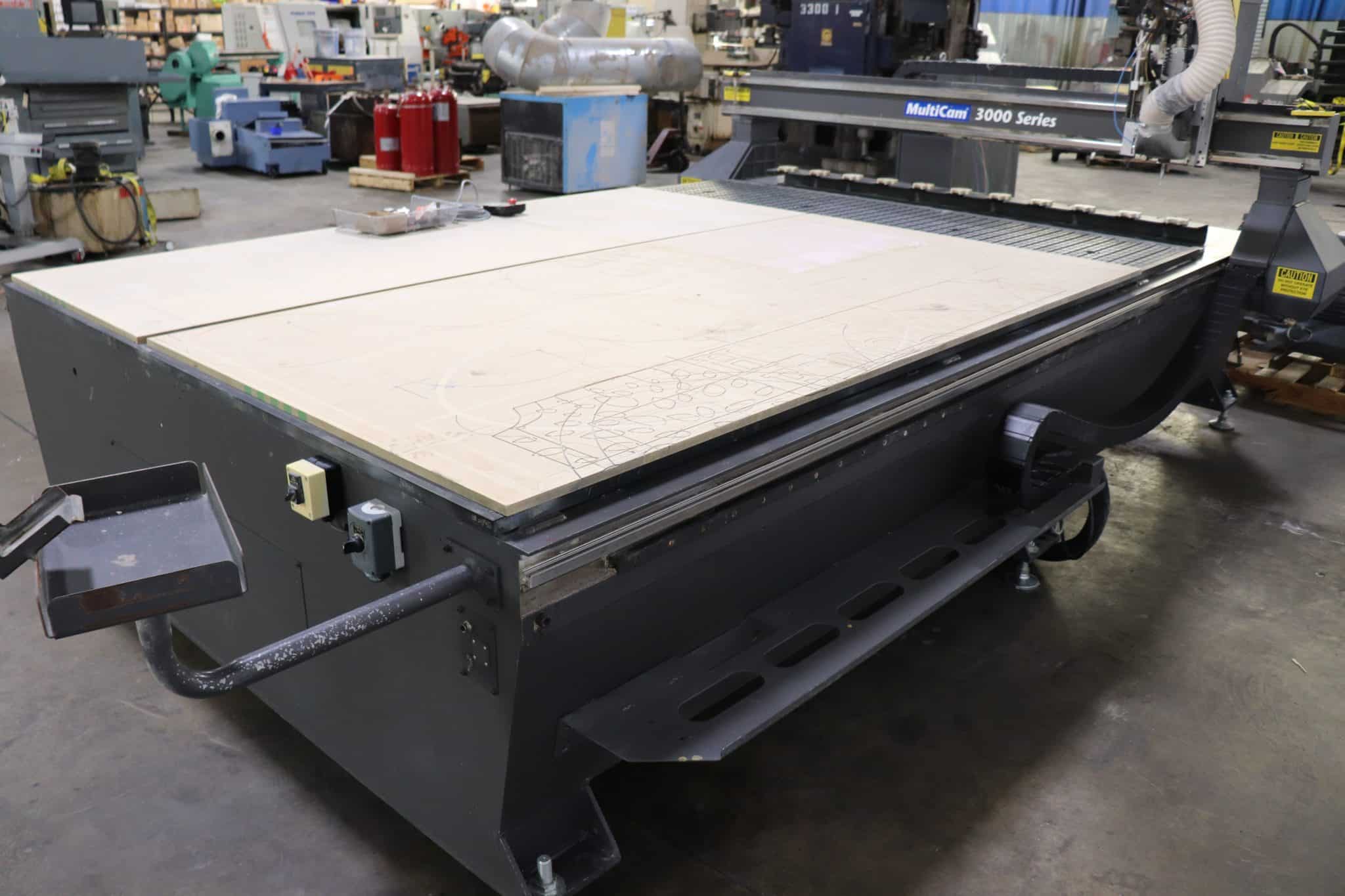 Multicam 3000 Series 3-304-R 7' x 10' CNC Router w/ ATC, Vacuum Pump ...