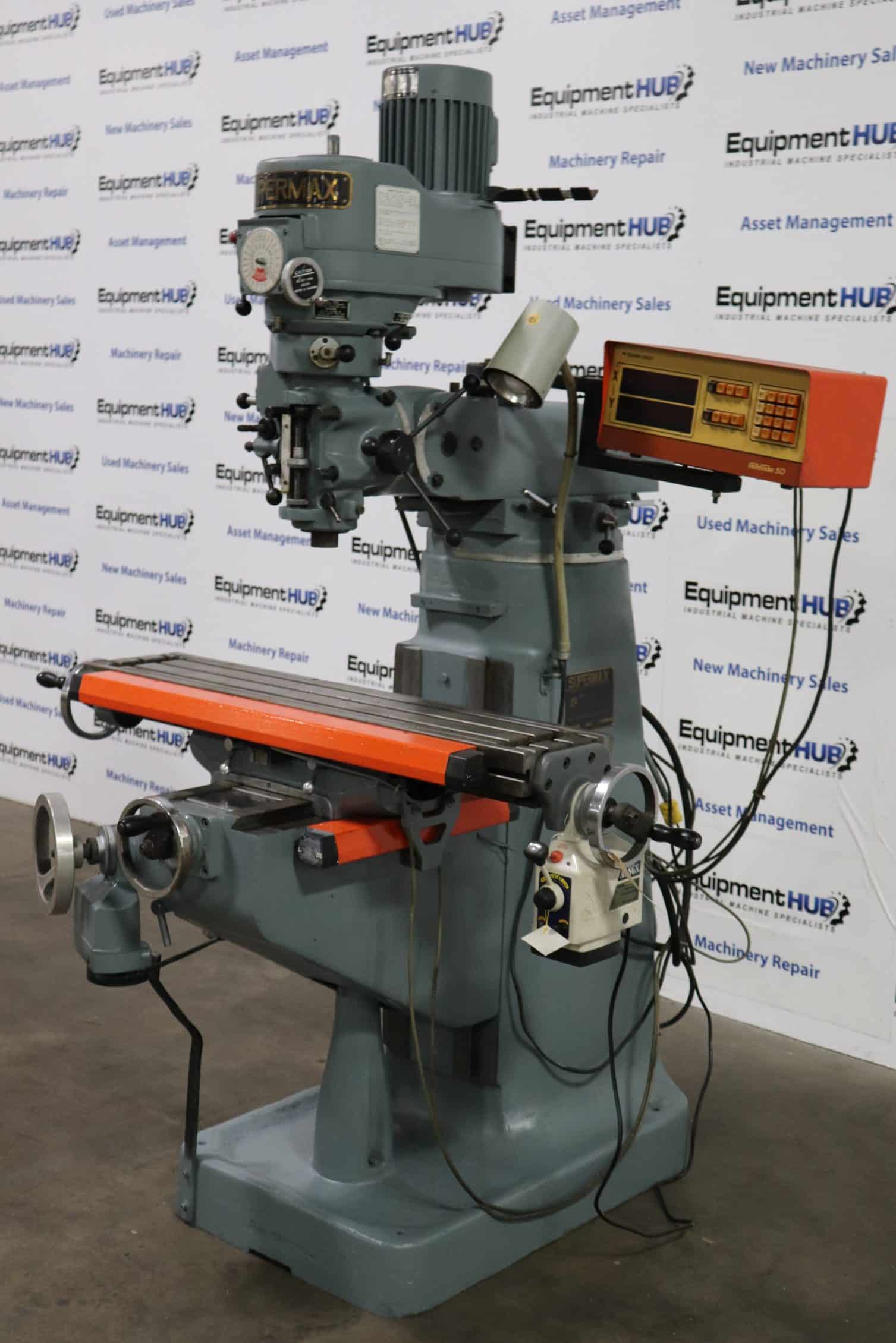 Supermax YC-1 1/2 VS 9" x 42" Vertical Milling Machine, DRO, Power ...