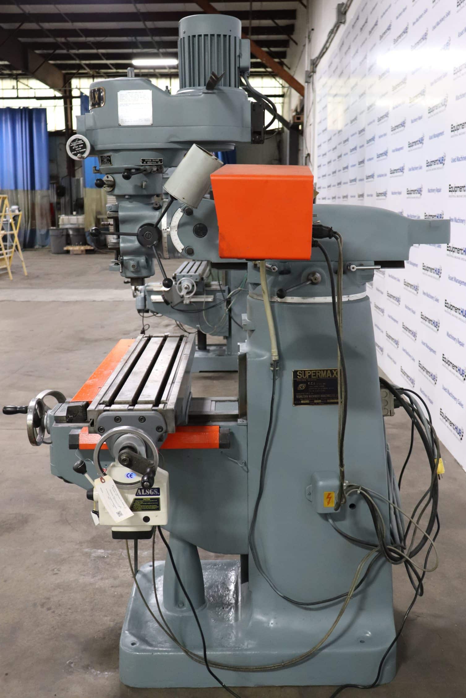 Supermax YC-1 1/2 VS 9" x 42" Vertical Milling Machine, DRO, Power ...