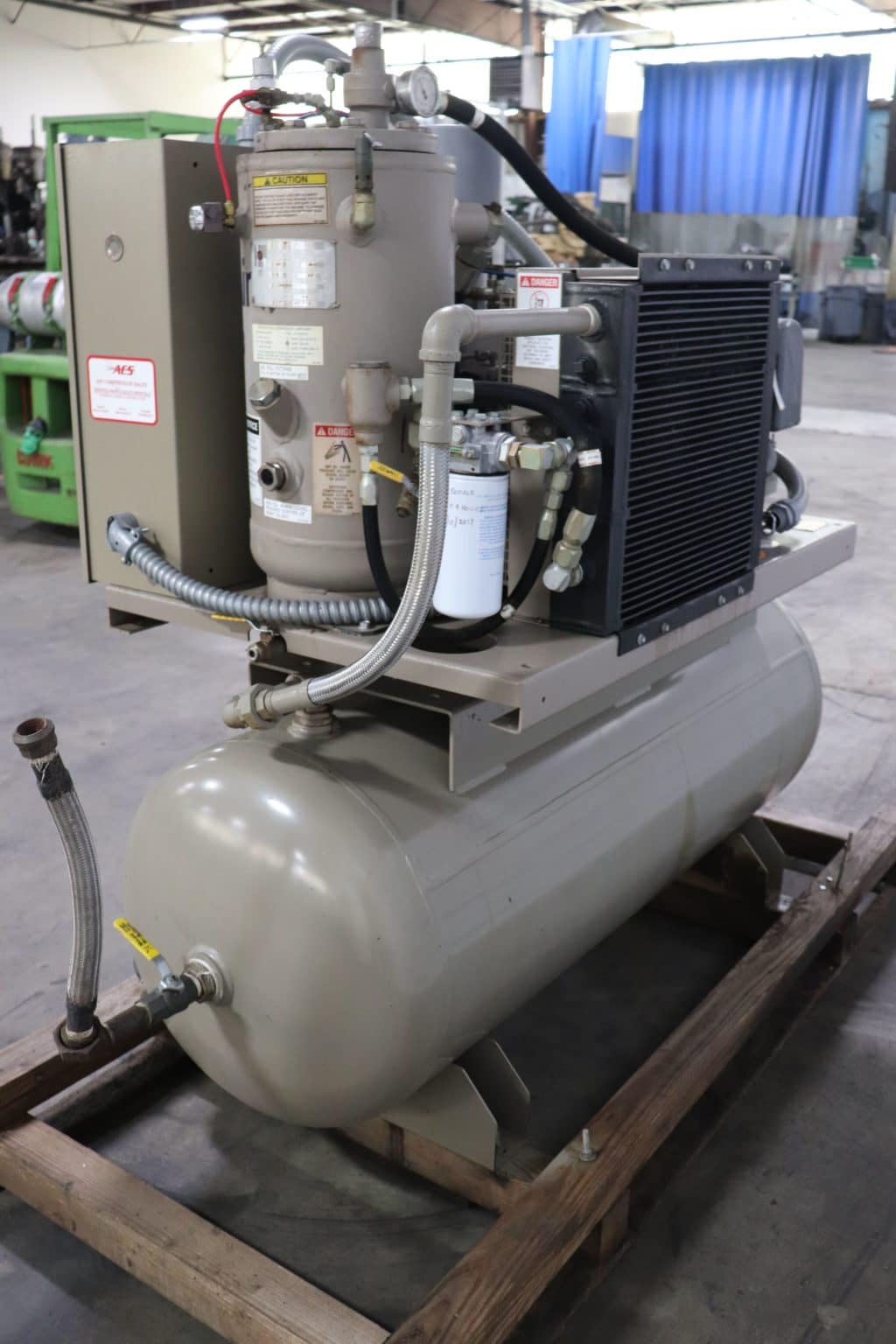 CompAir Leroi 30SSMB 30HP Rotary Screw Air Compressor, Low Hours - The ...