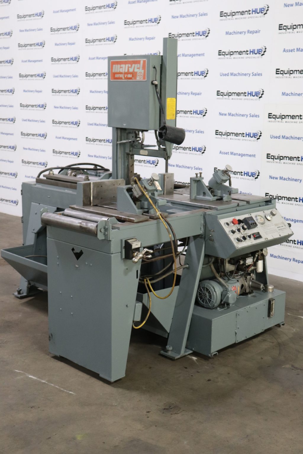 Marvel V-10A 10" x 10" Automatic Vertical Band Saw - The Equipment Hub