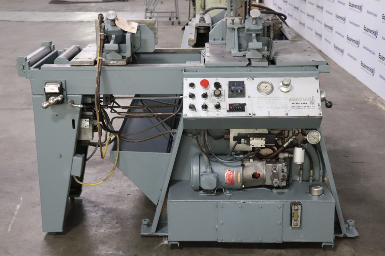 Marvel V-10A 10" x 10" Automatic Vertical Band Saw - The Equipment Hub