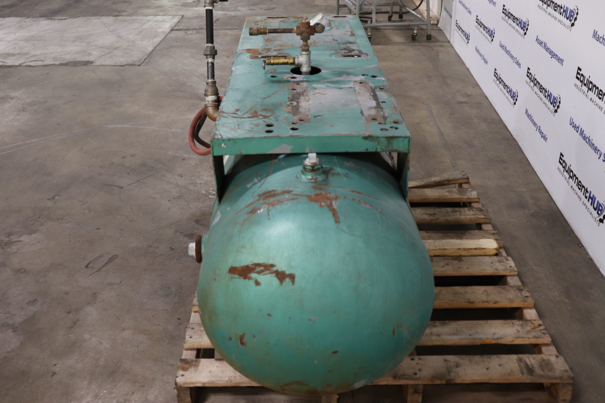 80 Gallon Horizontal Air Holding Compressor Receiver Handling Tank ...