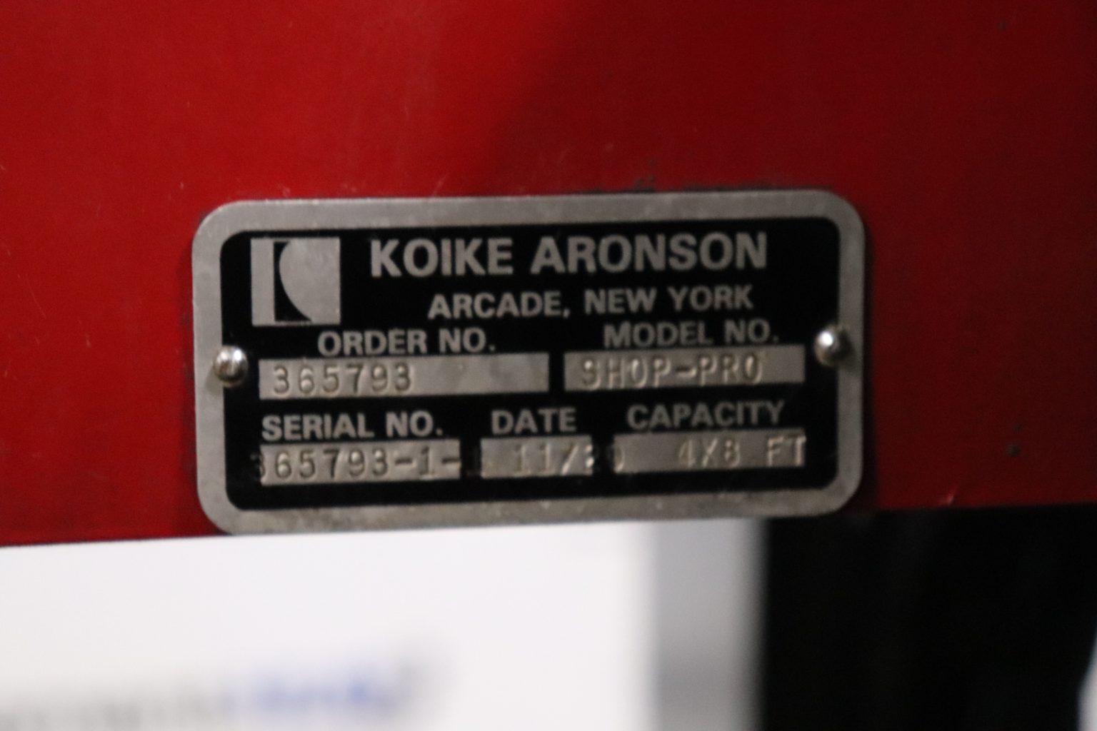 Koike Shop-Pro 4' x 8' CNC Plasma Cutting Table with Hypertherm ...