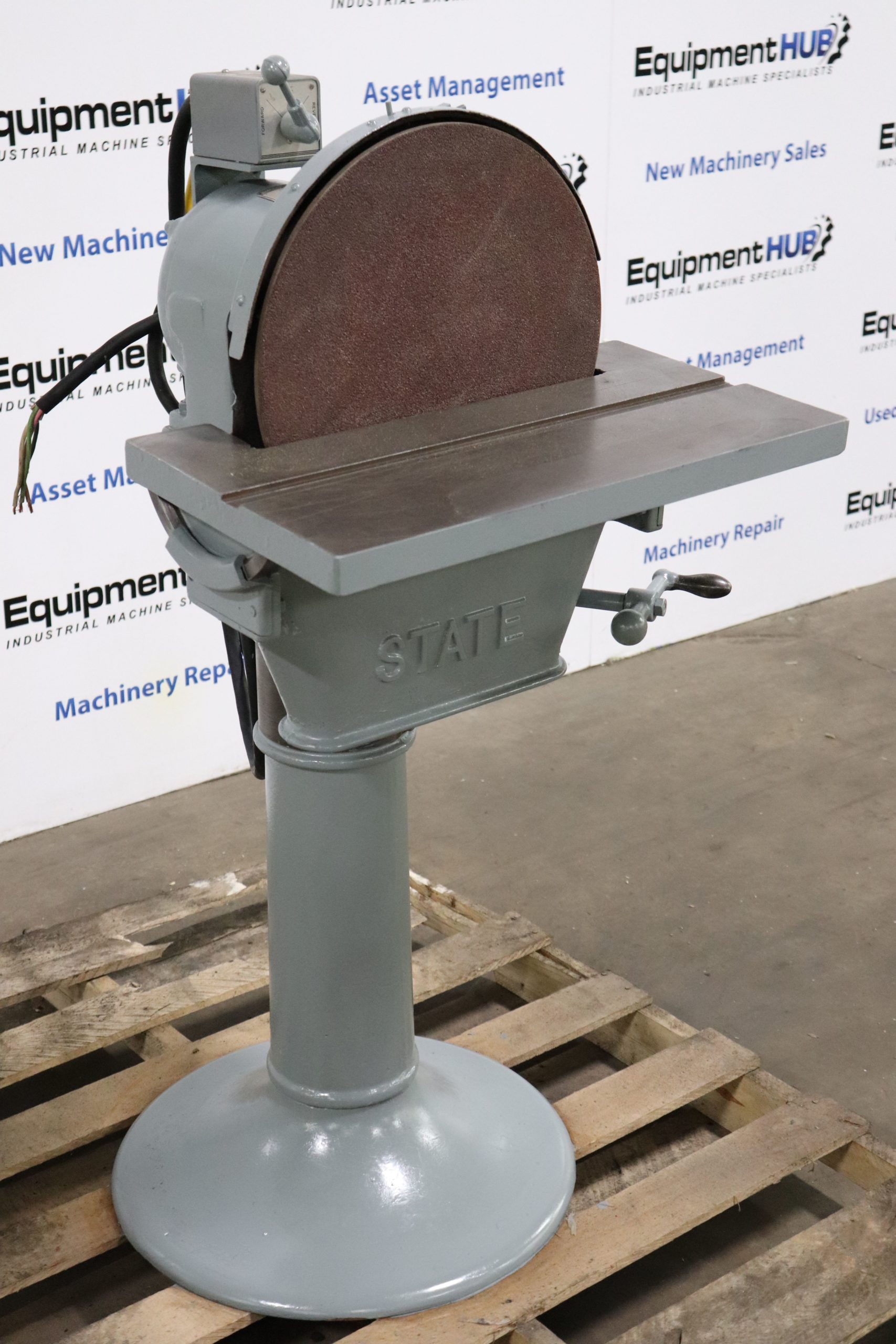 State 15" 1HP Tilting Table Disc Sander - The Equipment Hub