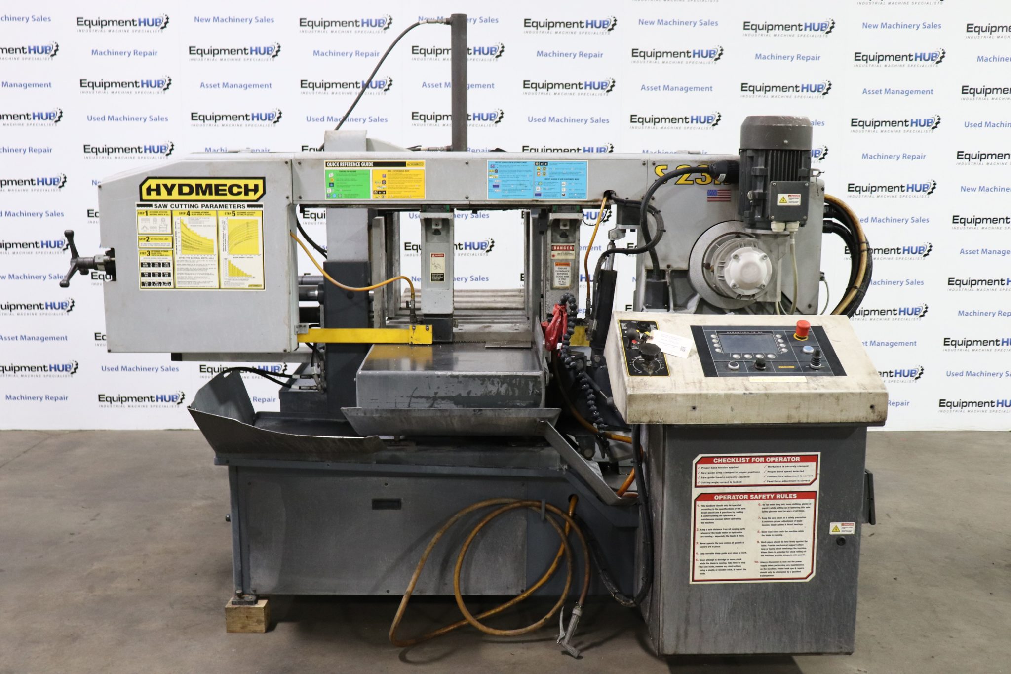 Hyd-Mech S-23A 16" x 20" Automatic Horizontal Mitering Band Saw - The ...