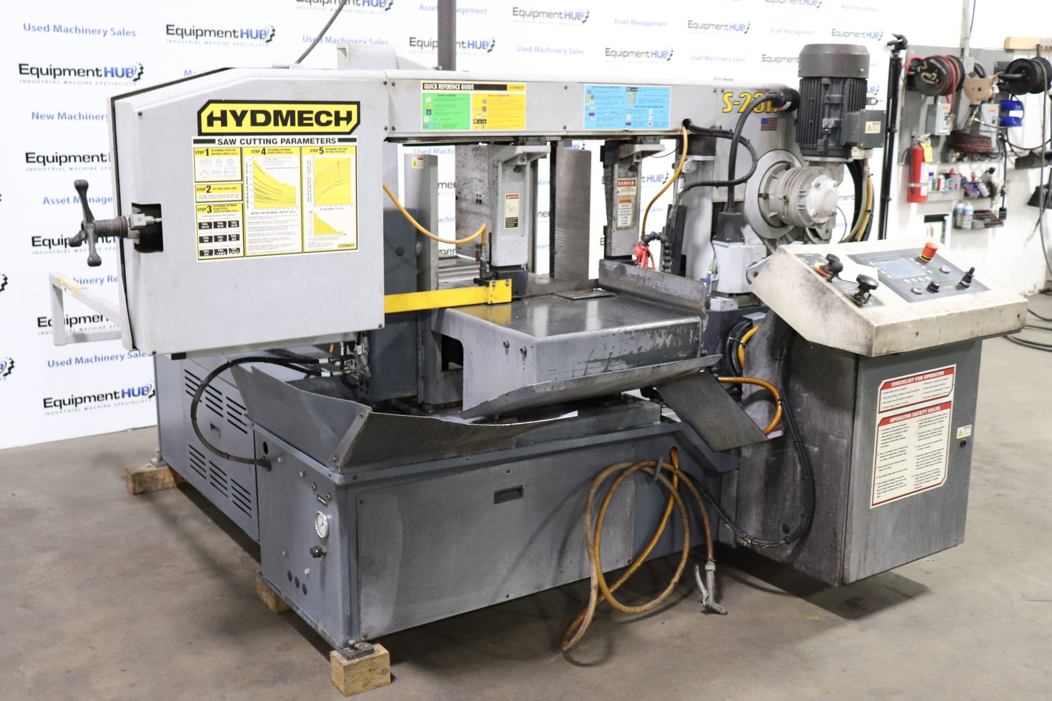 Hyd-Mech S-23A 16" x 20" Automatic Horizontal Mitering Band Saw - The ...