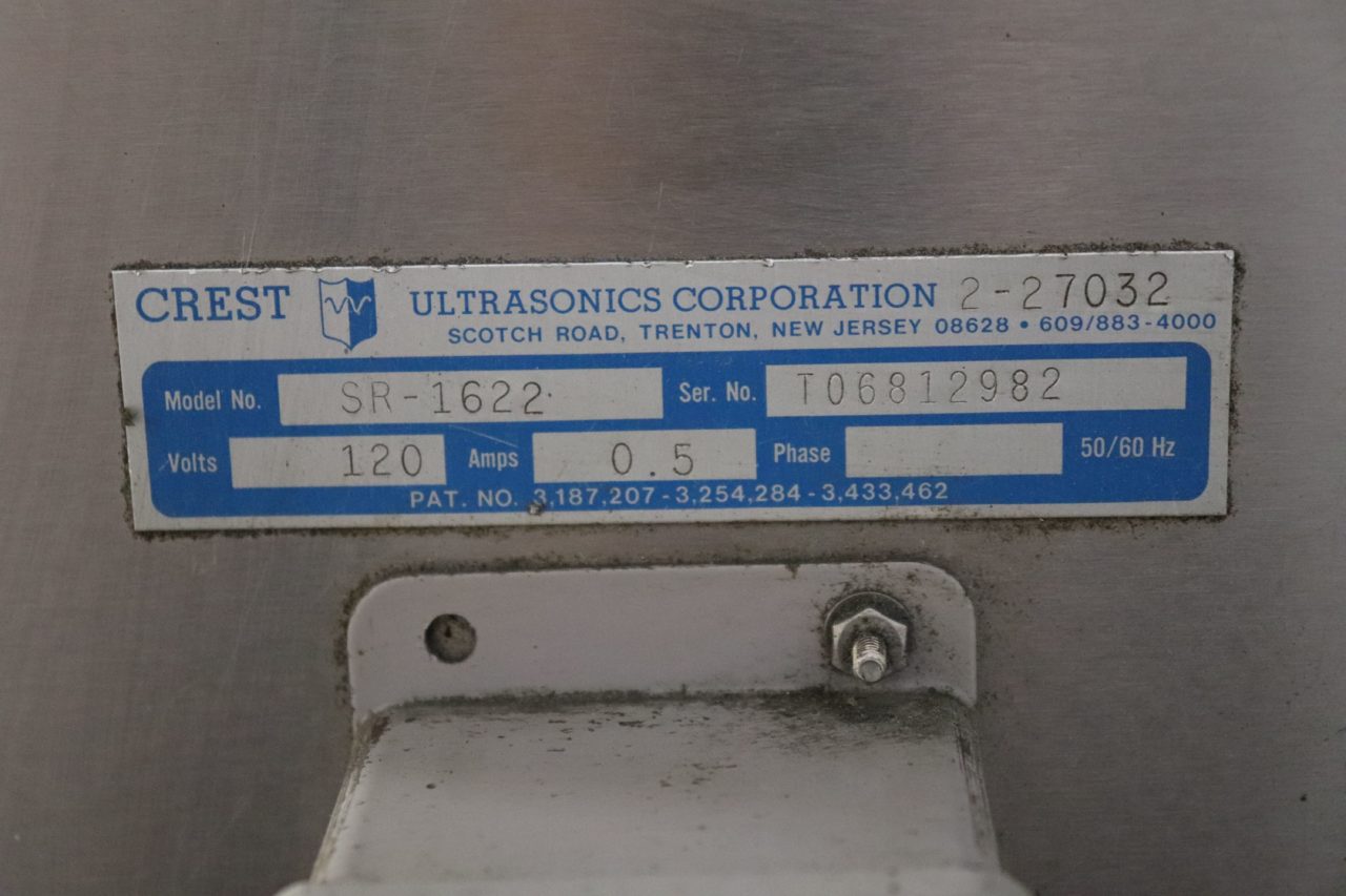 Crest SR-1622 Ultrasonic 30 Gallon Industrial Tank - The Equipment Hub