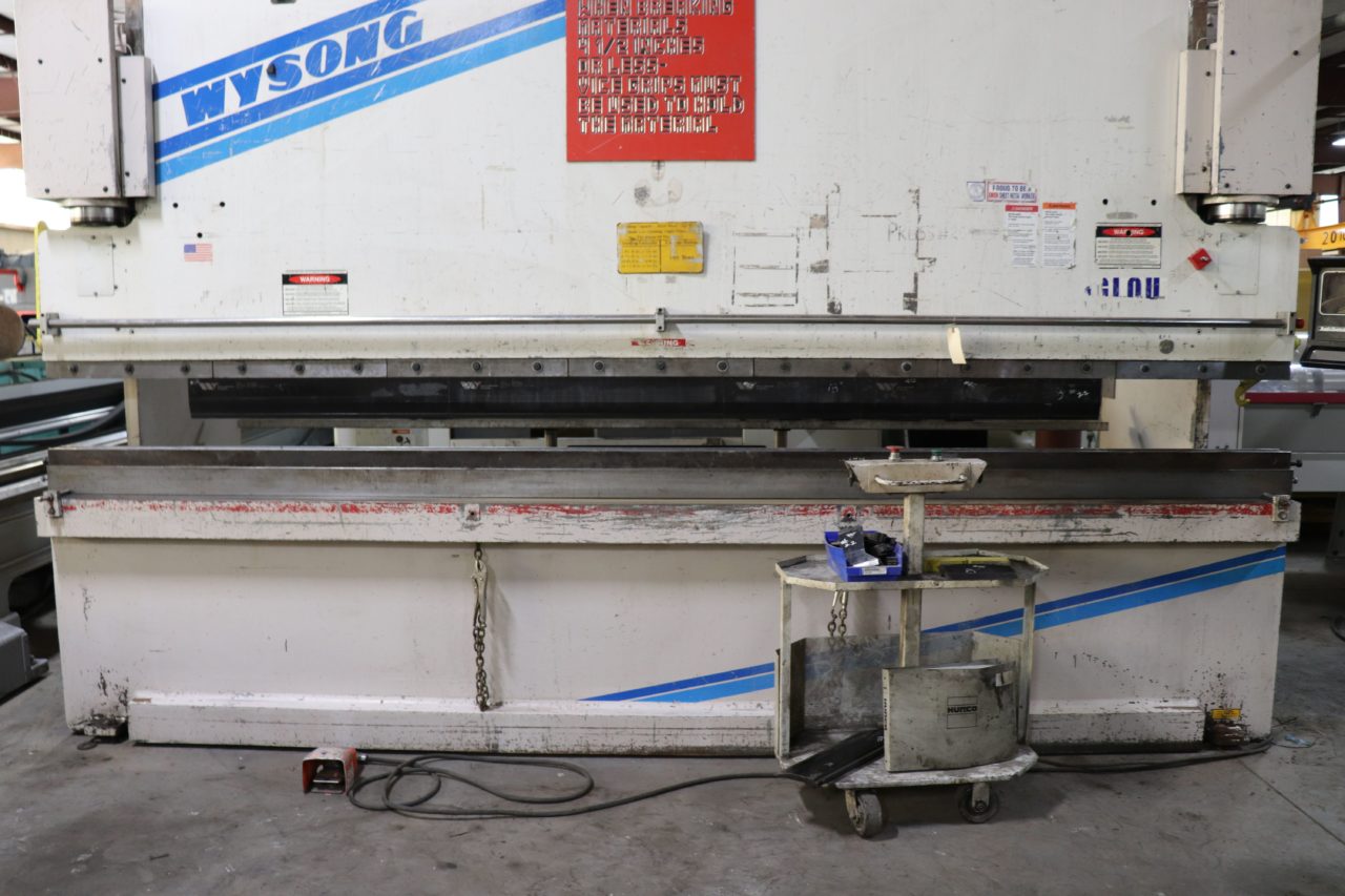 Wysong MTH140-168 140 Ton x 14' Hydraulic Press Brake w/ Hurco Autobend ...