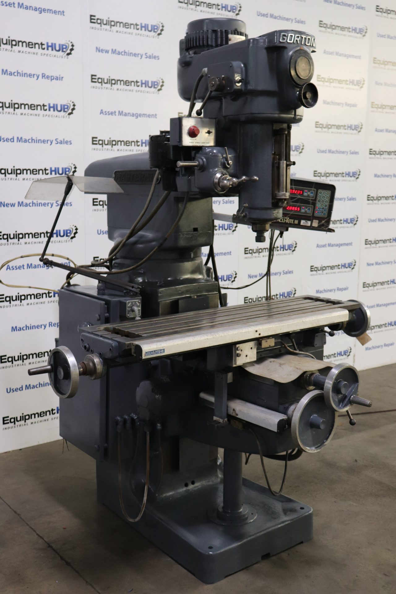 Gorton MasterMil 1-22 12" x 48" Variable Speed Vertical Milling Machine ...