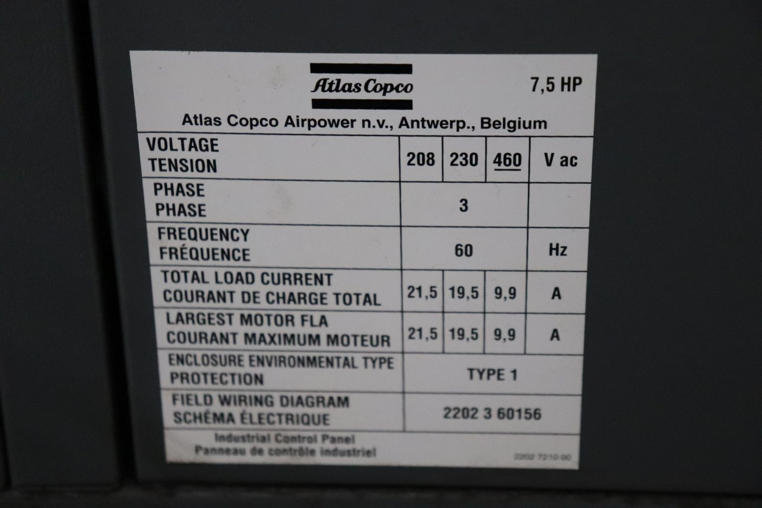 Atlas Copco GX5FF Rotary Screw Air Compressor w/ Dryer - The Equipment Hub