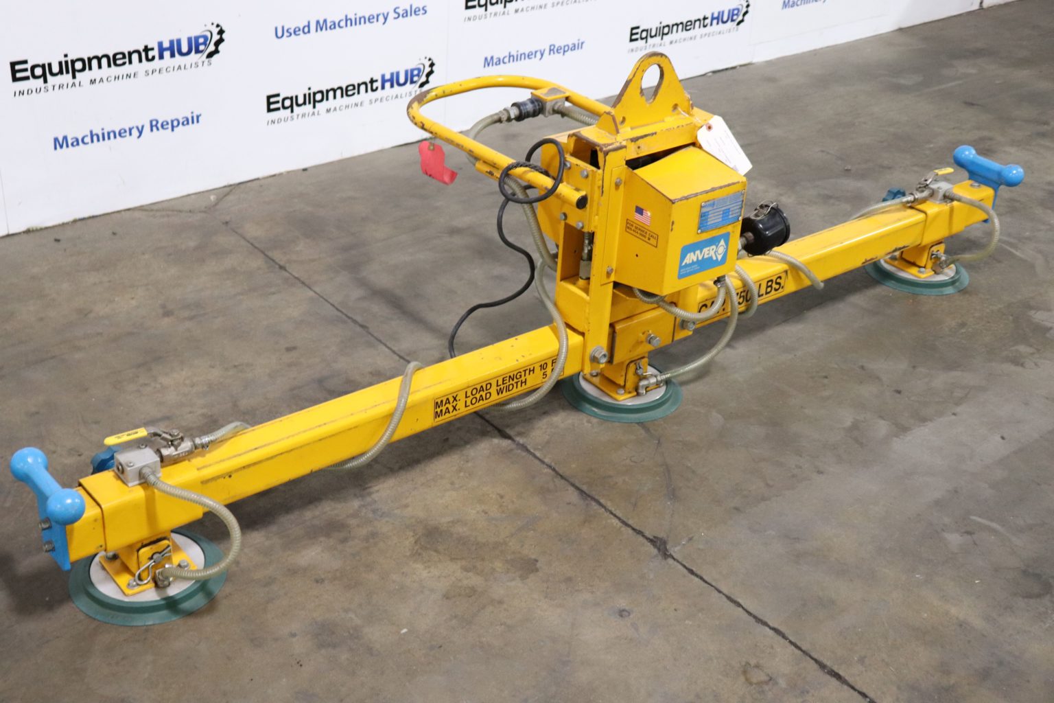 Anver E75M3-86 PF-07 Series Electric Powered 3 Cup Vacuum Lifter - The ...