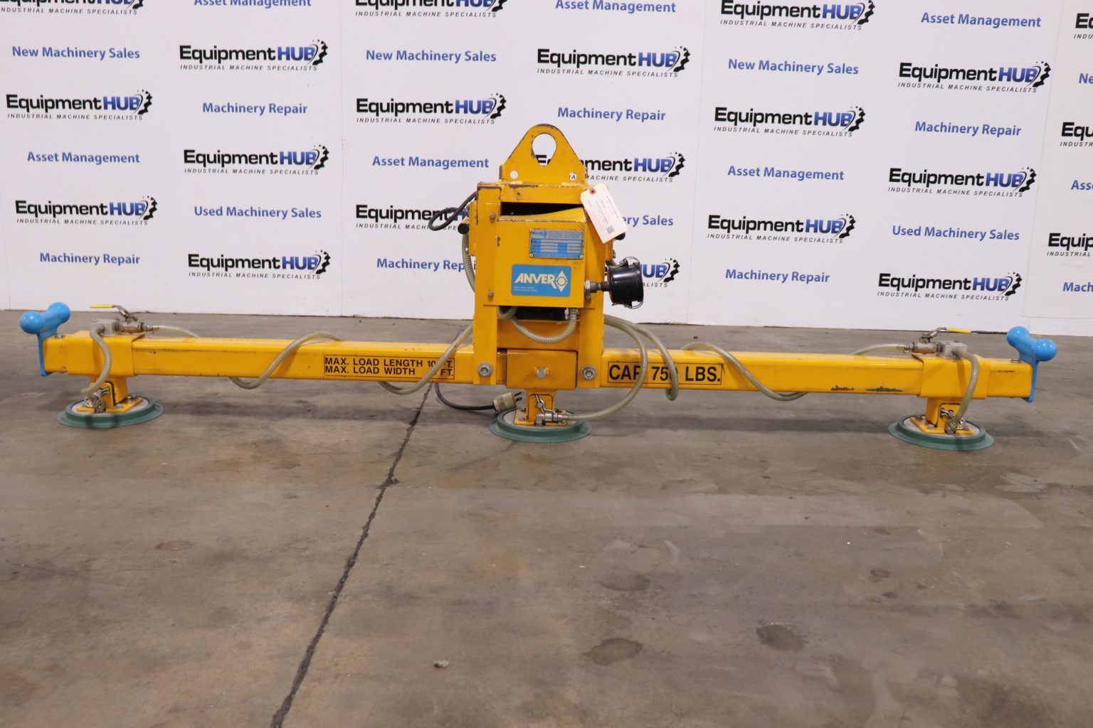 Anver E75M3-86 PF-07 Series Electric Powered 3 Cup Vacuum Lifter - The ...