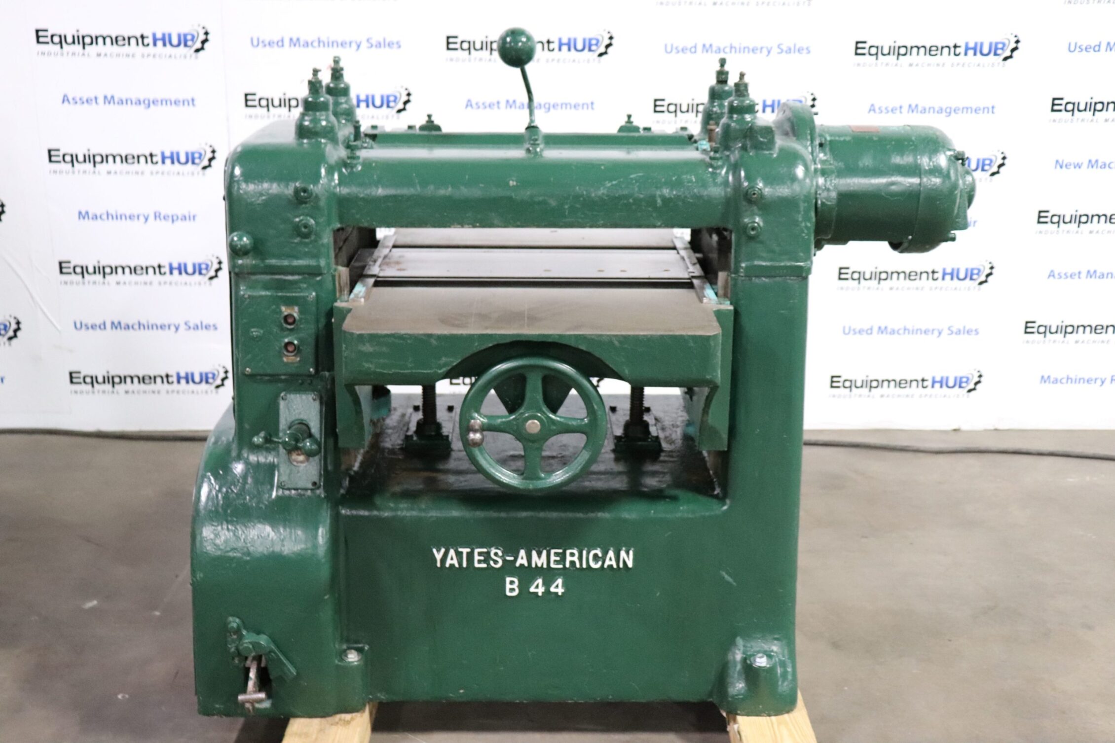 Yates American B-44 24" Straight Knife Planer, Variable Speed Feed ...