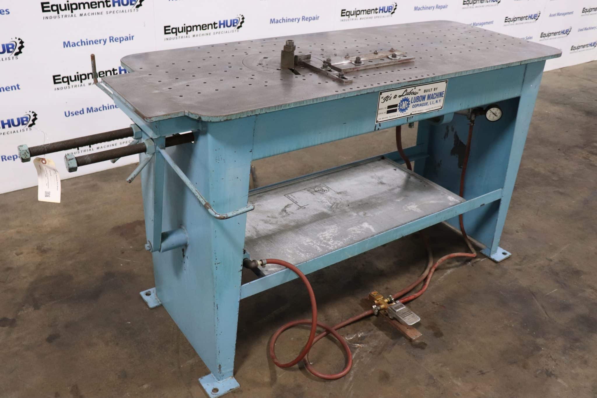 Lubow ML-10 Single Stop Pneumatic 3/8" Wire Table Bender - The ...