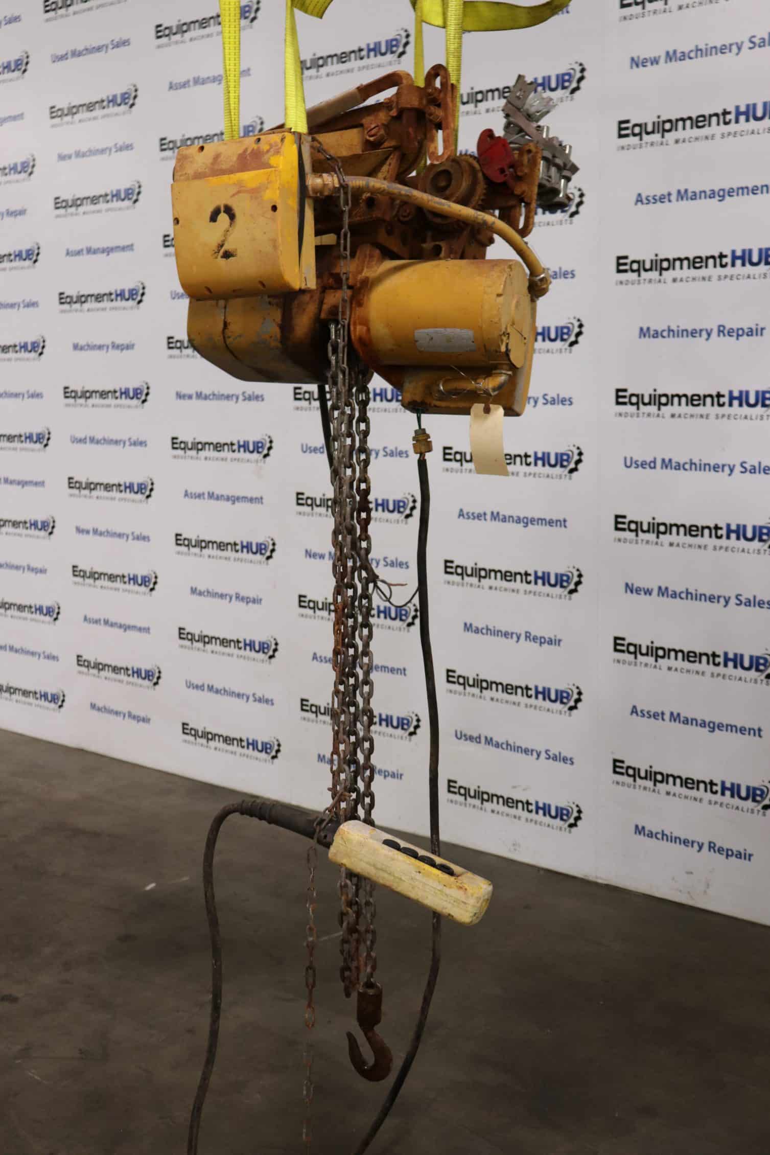 Order Now - Acco Wright-Way 1 Ton Electric Chain Hoist w/ Trolley