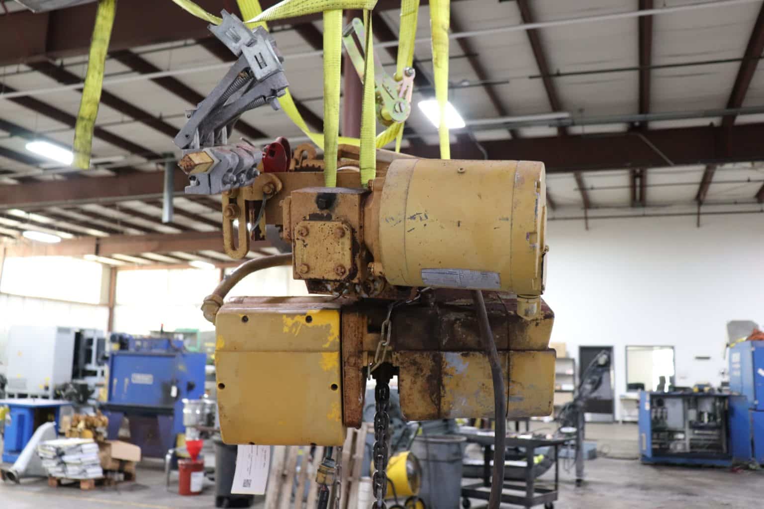 Order Now - Acco Wright-Way 1 Ton Electric Chain Hoist w/ Trolley