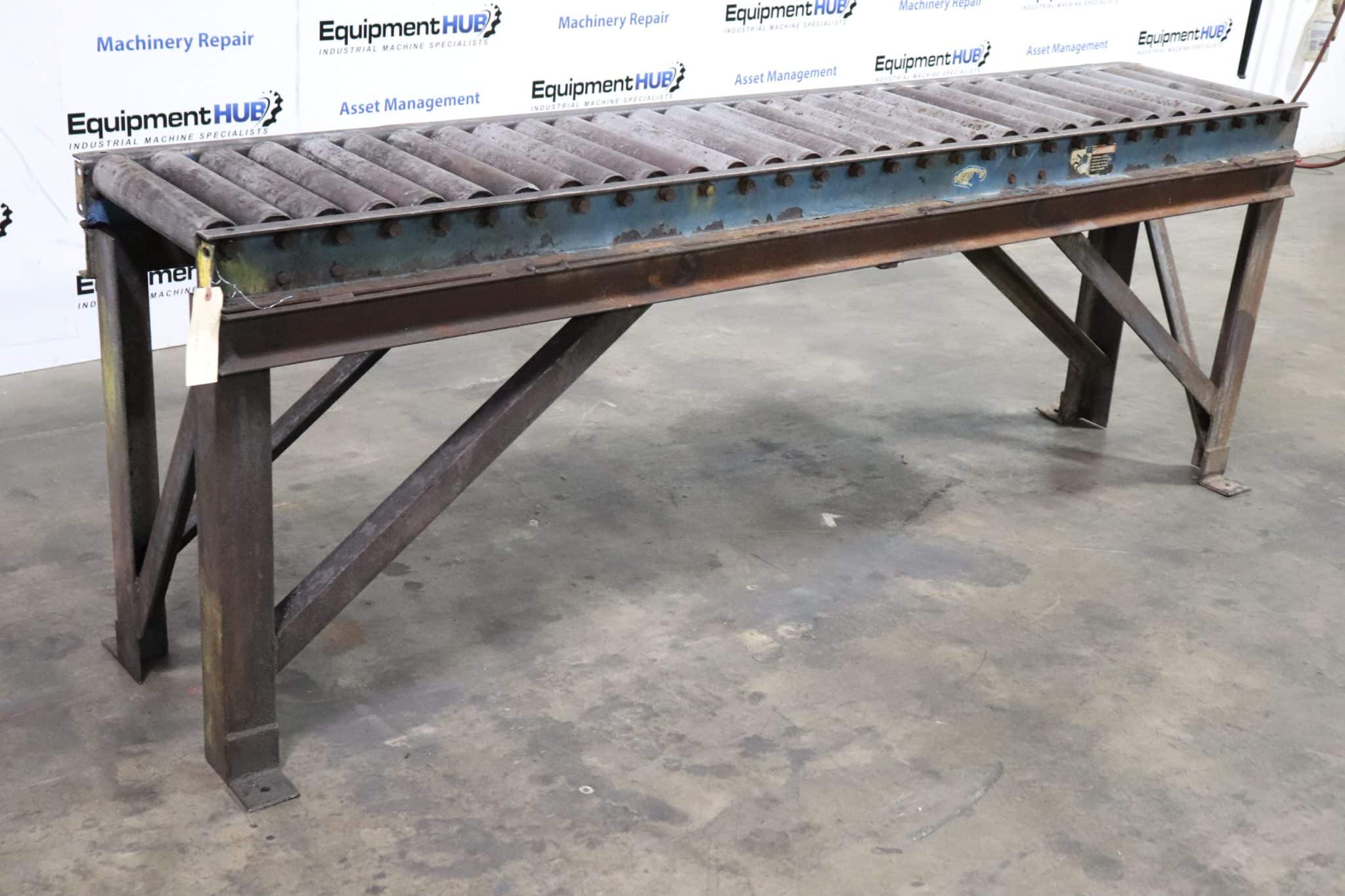 Lewco 18" Wide x 90-5/8" Long Heavy Duty Gravity Roller Conveyor - The ...