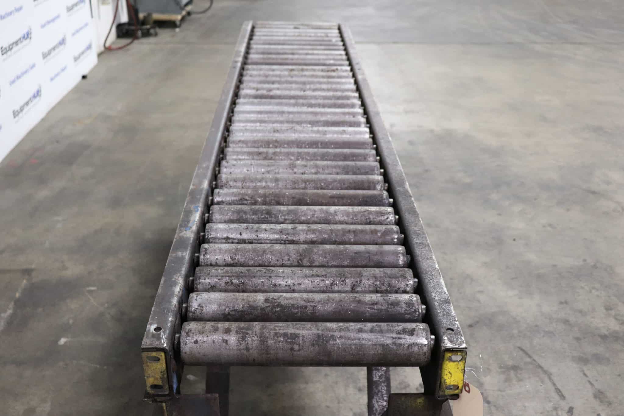 Lewco 18" Wide x 90-5/8" Long Heavy Duty Gravity Roller Conveyor - The ...