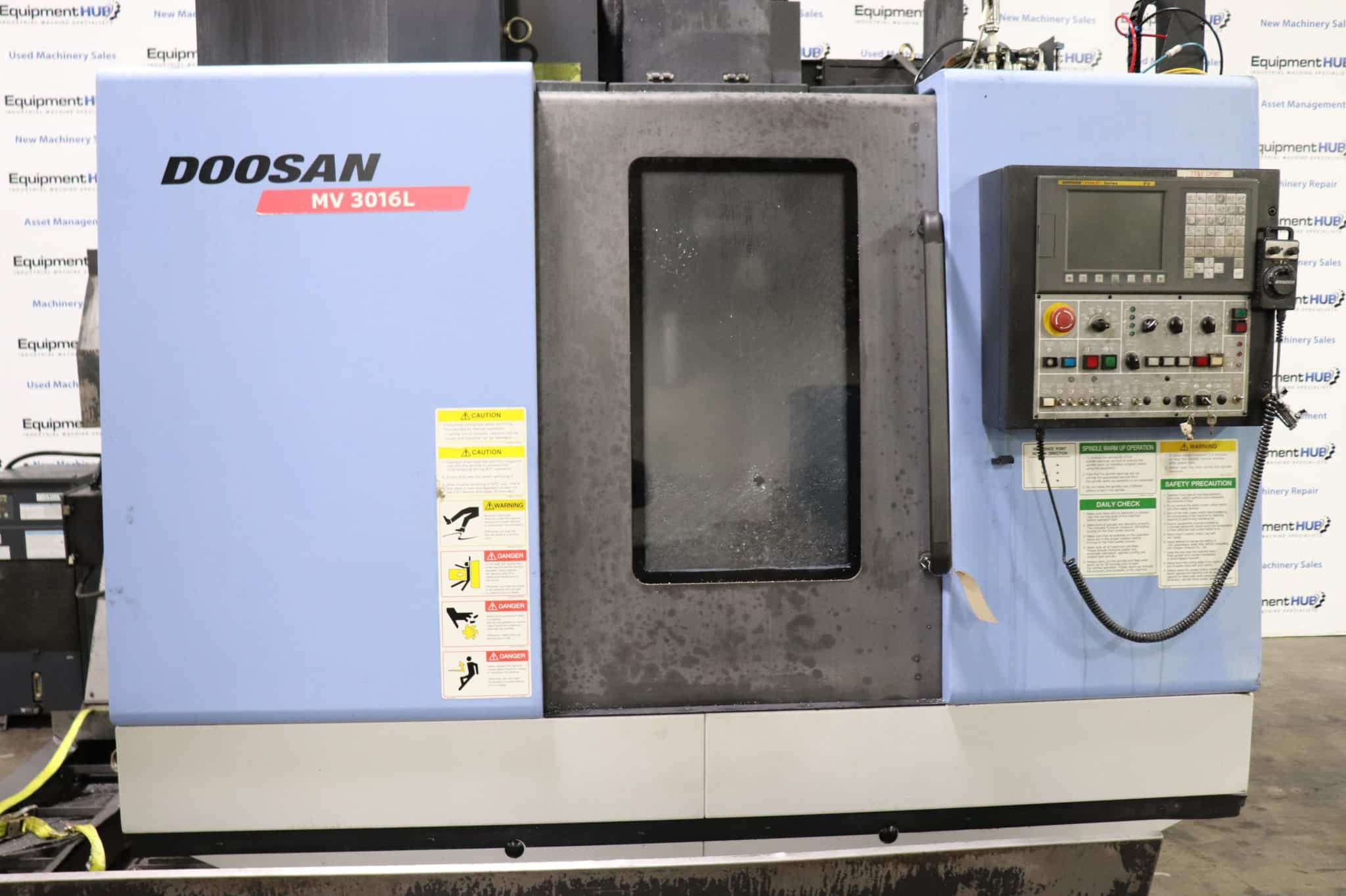 Doosan MV-3016L CNC VMC Vertical Machining Center w/ 4th Axis Rotary ...