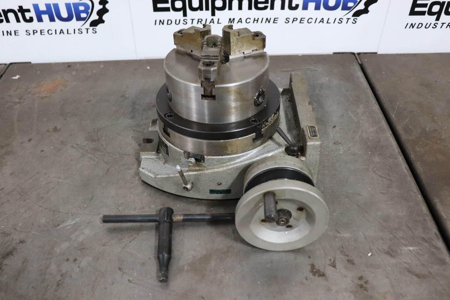 Phase II 221-30 Horizontal / Vertical 8" Rotary Table w/ 3 Jaw Chuck ...