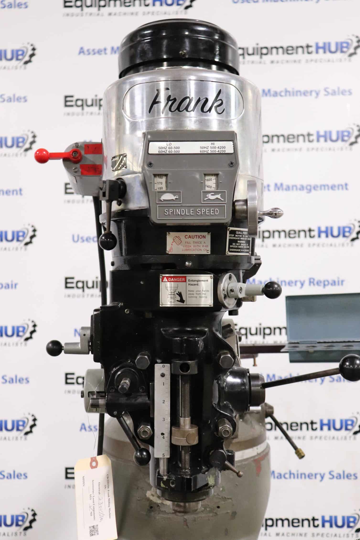 Supermax / Frank YC 1-1/2VS Variable Speed Vertical Milling Machine w ...