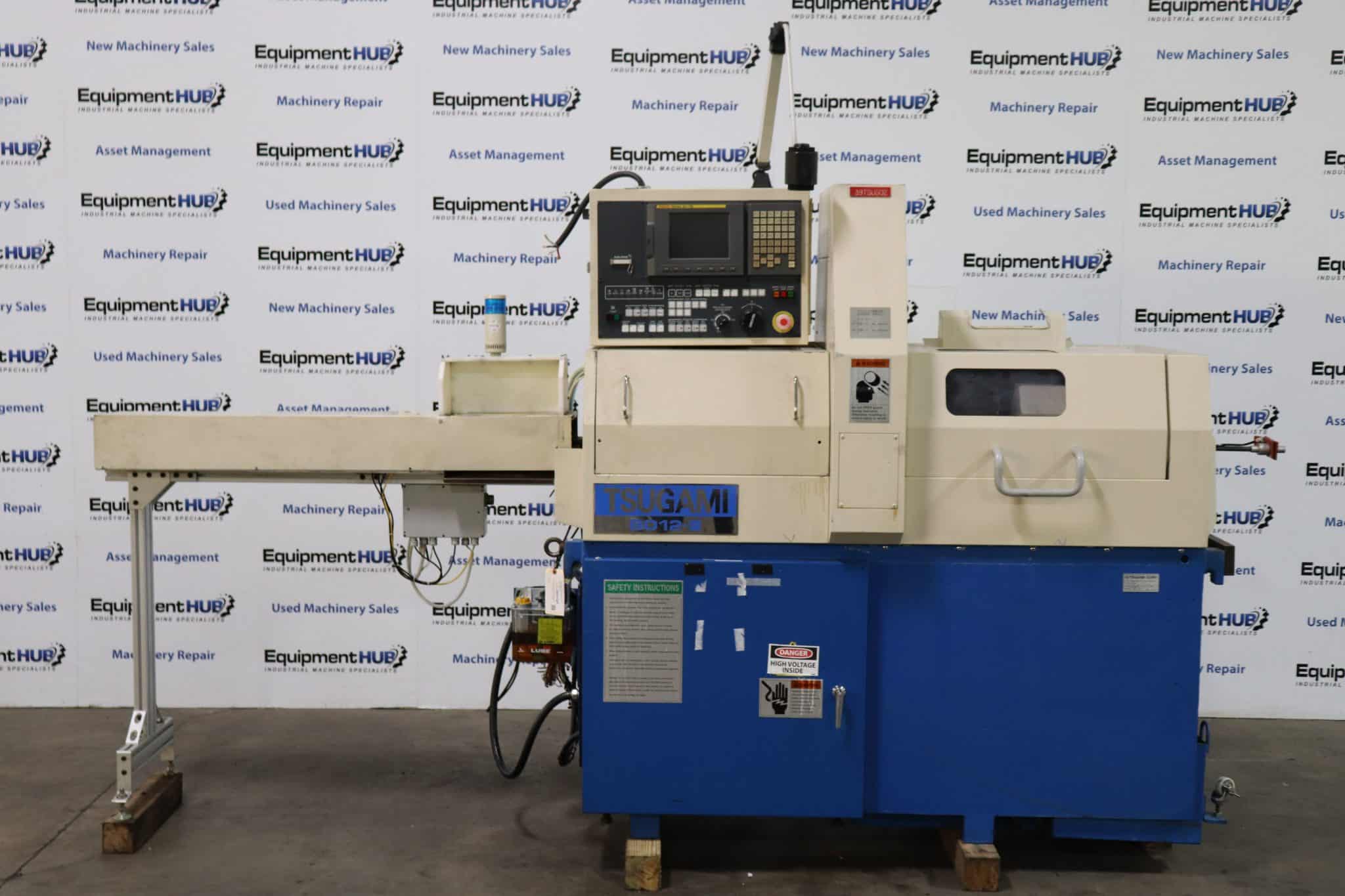 Tsugami BO12B-III CNC Swiss Lathe w/ Bar Feeder - The Equipment Hub