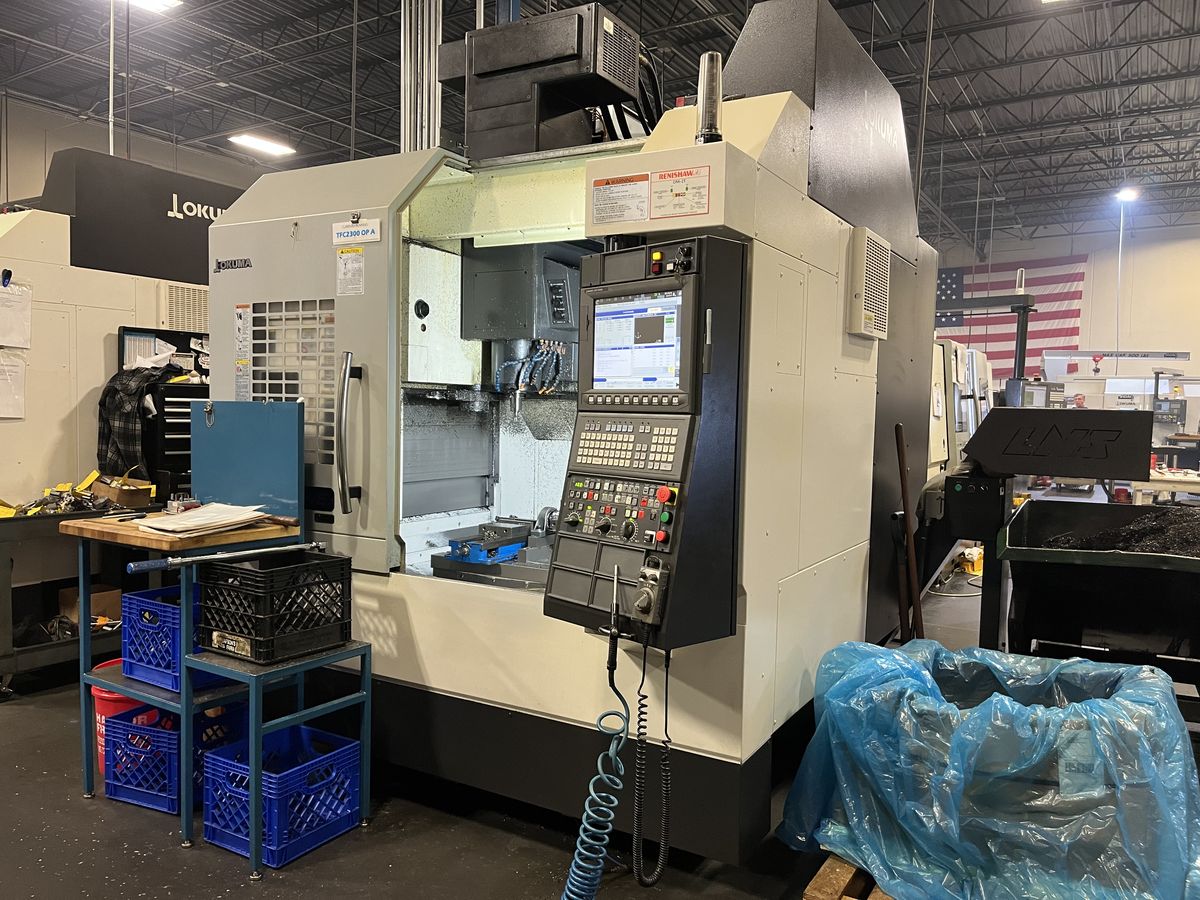 Okuma Genos M460-VE CNC Vertical Machining Center, Nikken 4th Axis ...