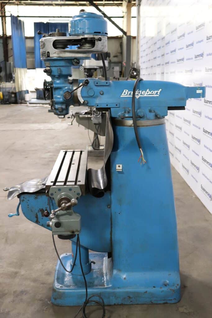 Bridgeport J-Head 9" x 42" Vertical Milling Machine w/ Servo Power Feed ...