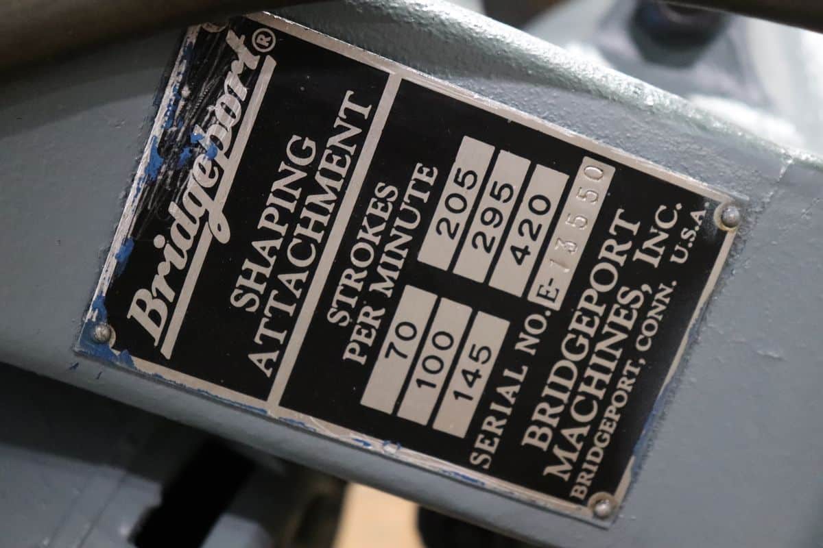 Bridgeport Milling Machine Shaping Attachment Head - The Equipment Hub