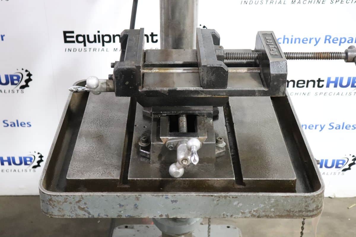 Clausing 2276 20" Variable Speed Drill Press w/ Dayton 8" Cross Slide ...