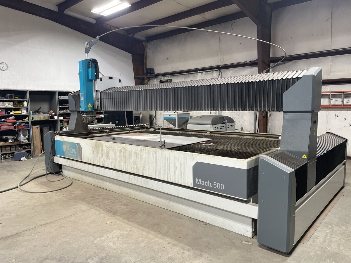 Flow Mach 500 CNC Waterjet w/ 94k Water Pump (2018) - The Equipment Hub