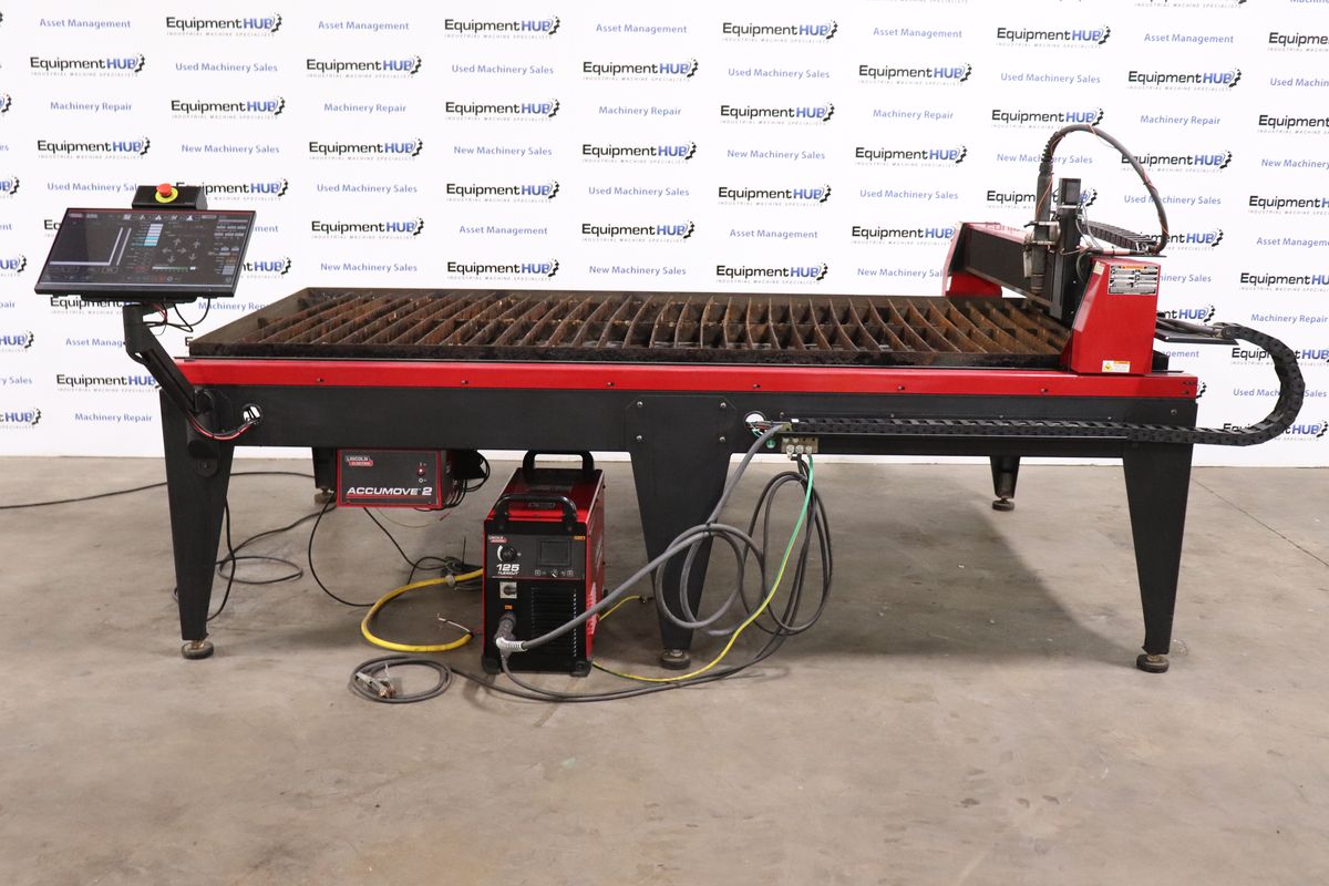Lincoln Torchmate 4800 4' x 8' CNC Cutting Table with FlexCut 125 Amp Plasma Cutter Source - The ...