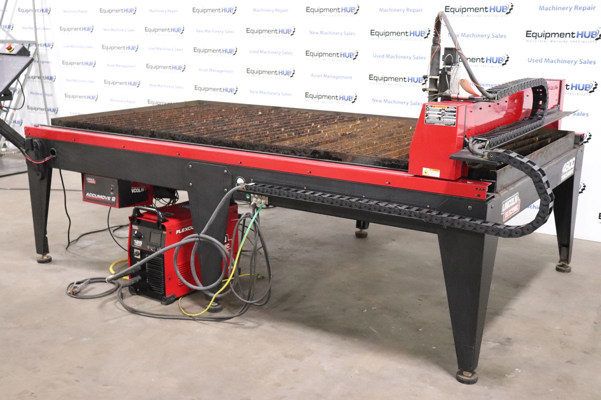 Lincoln Torchmate 4800 4' x 8' CNC Cutting Table with FlexCut 125 Amp Plasma Cutter Source - The ...