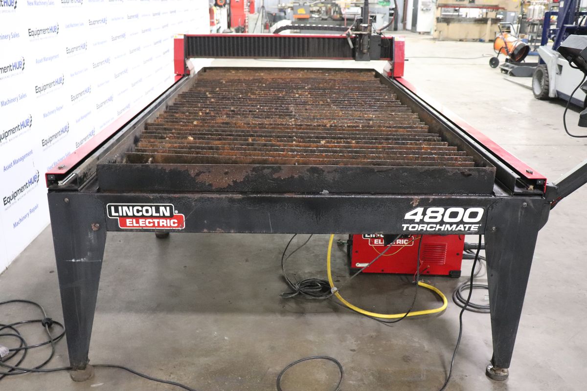 Lincoln Torchmate 4800 4' x 8' CNC Cutting Table with FlexCut 125 Amp Plasma Cutter Source - The ...