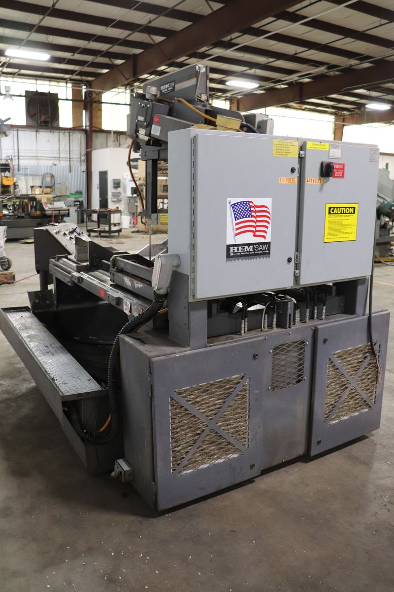 HEM VT120HM-60 18" x 24" Vertical Tilt Frame Semi-Automatic Band Saw ...