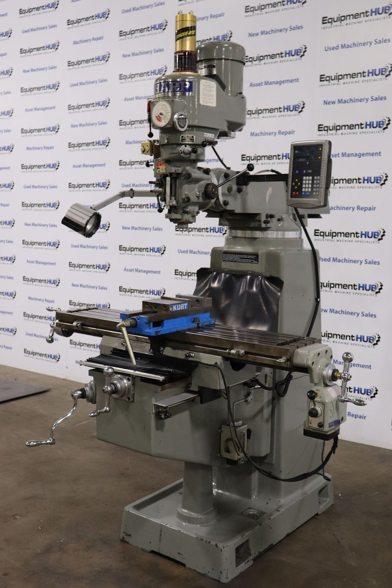 Sharp TMV 10" x 50" Vertical Milling Machine w/ Newall DRO - The ...