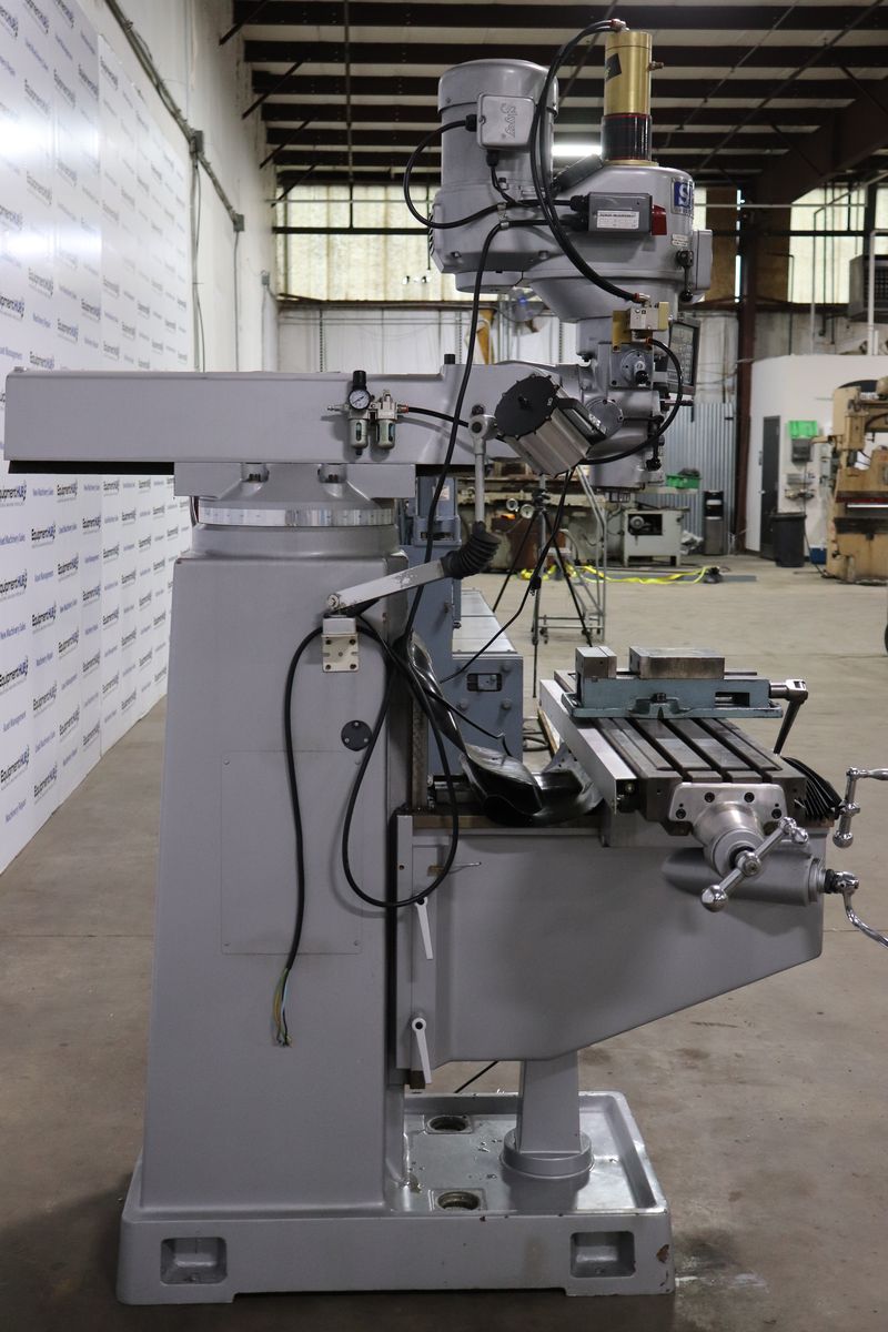 Sharp TMV 10" x 50" Vertical Milling Machine w/ Newall DRO - The ...