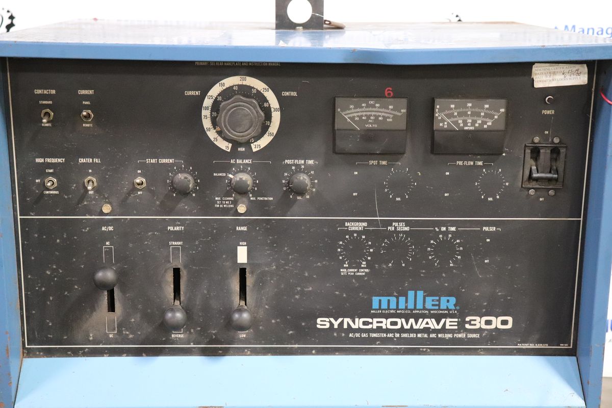Miller Syncrowave 300 AC/DC Tig Welder Power Source - The Equipment Hub