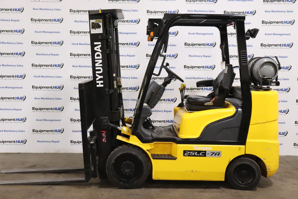 Hyundai 25LC-7A 5,000 LB. LPG Forklift, Low Hours - The Equipment Hub