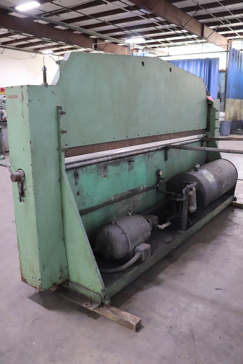 Roto-Die 15 10' x 14 Gauge Hydraulic Sheet Metal Bending Press Brake ...