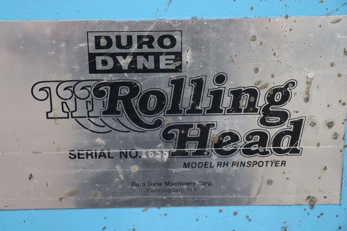 Duro Dyne RH Rolling Head Pinspotter Machine - The Equipment Hub