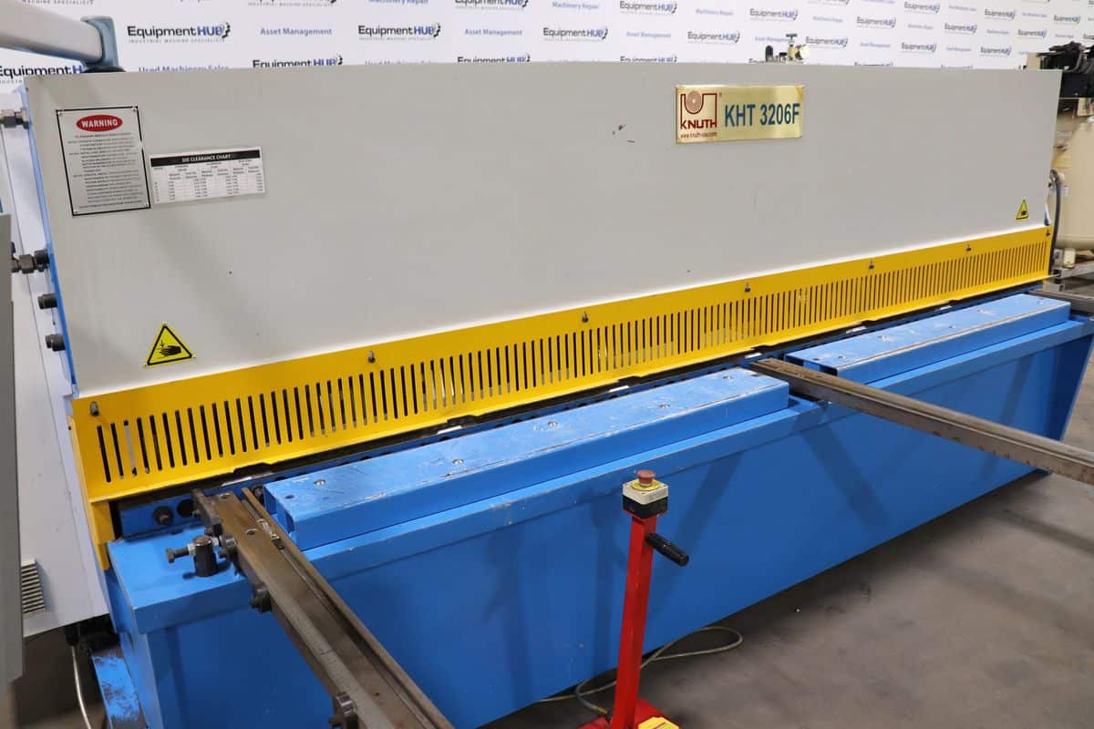 Knuth KHT 3206F 6mm (.24") x 3200mm (125.98") Hydraulic Shear w/ NC ...
